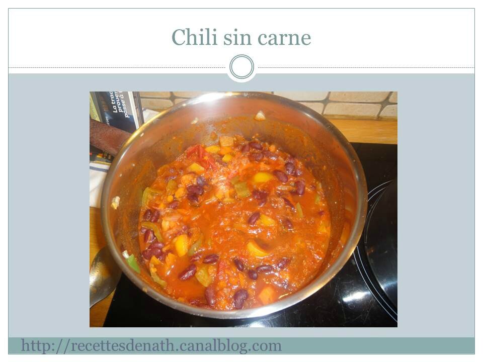 Chili sin carne – Nathbouv en cuisine