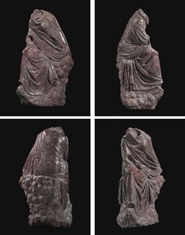 A ROMAN PORPHYRY TYCHE - CIRCA 2ND CENTURY A.D. - Alain.R.Truong