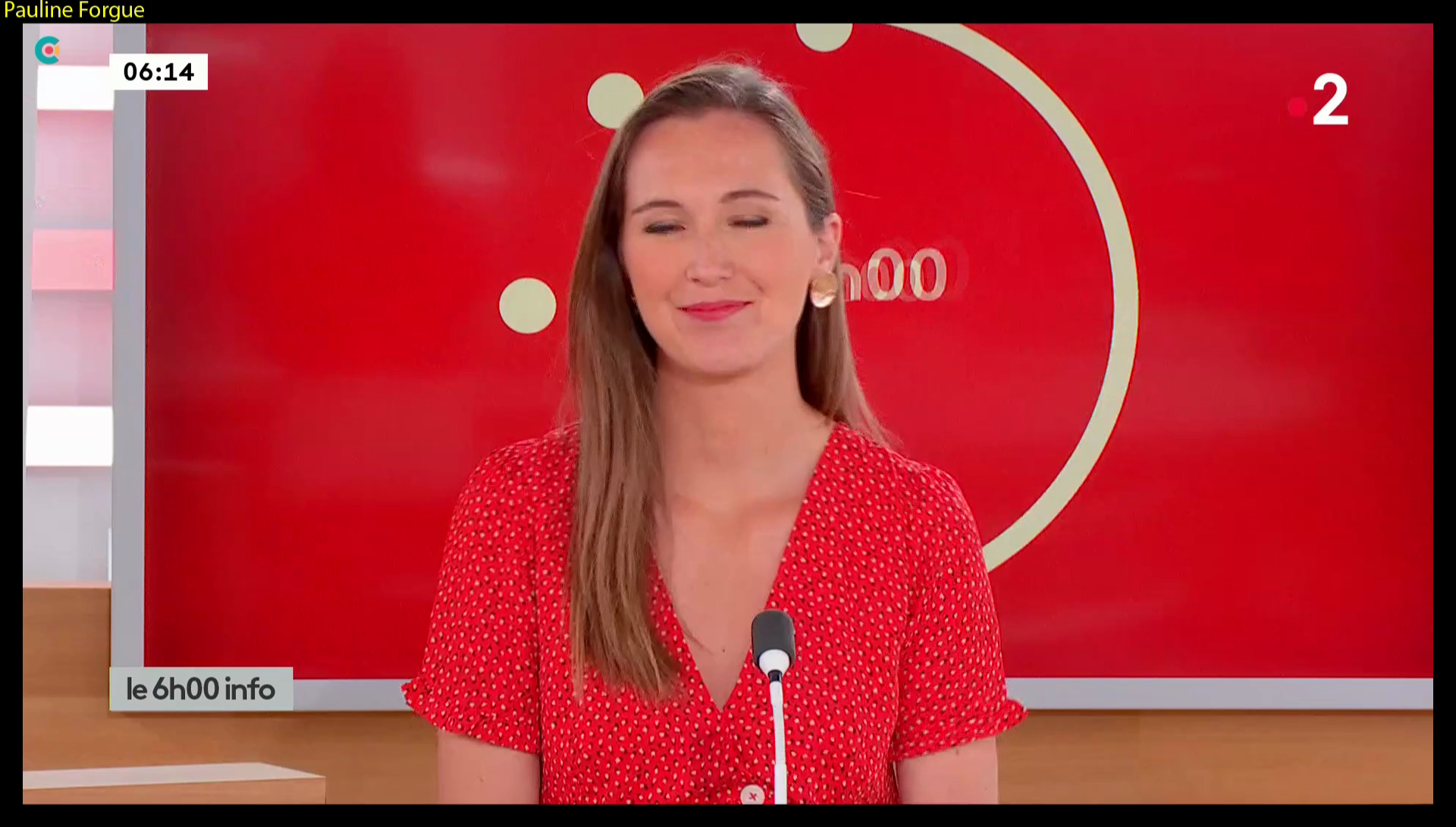 paulineforgue09.2022_08_22_le6h00infoFRANCE2 - Photo de Pauline Forgue ...